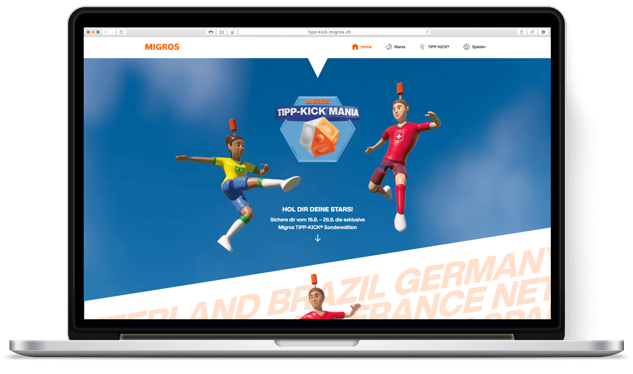 Migros "TIPP-KICK® Mania" - Codista